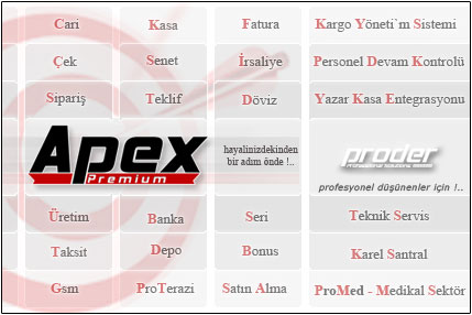 Proder Yazılım - Apex Premium